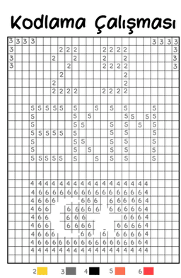 29 Ekim Boyama ve Kodlama Sayfası - Özge Öğretmen